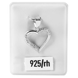 Adelia&acute;s Kettenanh&auml;nger ADELIA&acute;S "Anh&auml;nger &ndash; Herz Herzanh&auml;nger aus 925 Silber mit Zirkonia", silber, Schmuckanh&auml;nger, Damen, Silber 925 (Sterlingsilber), Kettenanh&auml;nger, Ideal als Geschenk zum einen besonderen Tag