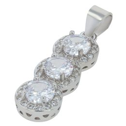Adelia&acute;s Kettenanh&auml;nger ADELIA&acute;S "Anh&auml;nger aus 925 Silber mit Zirkonia", transparent (silber), Schmuckanh&auml;nger, Damen, Silber 925 (Sterlingsilber), Kettenanh&auml;nger, Ein stilvolles Geschenk f&uuml;r besondere Momente