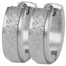 Adelia&acute;s Klappcreolen ADELIA&acute;S "Ohrringe &ndash; Klappcreole aus Edelstahl", Damen, Gr. Damen, Edelstahl, silber, Ohrringe Klappcreolen, Sch&ouml;ne Geschenkidee zum Muttertag