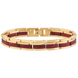 Adelia&acute;s Gliederarmband ADELIA&acute;S "Armband &ndash; Gliederarmband aus Edelstahl 21 cm", gold, Armb&auml;nder, Damen, 21cm, Edelstahl, Gliederarmband, Sch&ouml;ne Geschenkidee zum Jubil&auml;um