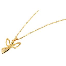 Adelia&acute;s Kette ohne Anh&auml;nger ADELIA&acute;S "Halskette mit Anh&auml;nger &ndash; Engel aus Edelstahl", gold, Halsketten, Damen, 45cm, Edelstahl, Zum Verschenken &ndash; ideal zum Muttertag