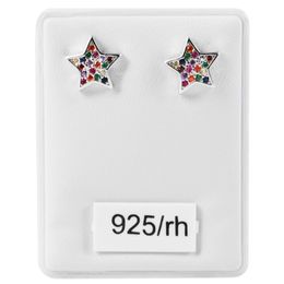 Adelia&acute;s Paar Ohrh&auml;nger ADELIA&acute;S "Ohrringe &ndash; Ohrstecker aus 925 Silber mit Zirkonia", Damen, Gr. Damen, Silber 925 (Sterlingsilber), bunt (silber), Ohrringe, Perfekt als Geschenk zum Jubil&auml;um