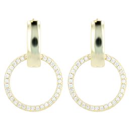 Adelia&acute;s Kettenanh&auml;nger ADELIA&acute;S "Anh&auml;nger aus 925 Silber mit Zirkonia", gold, Schmuckanh&auml;nger, Damen, Silber 925 (Sterlingsilber), Kettenanh&auml;nger, Zum Verschenken an Menschen, die Ihnen am Herzen liegen