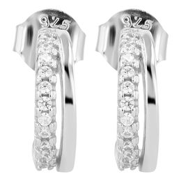 Adelia&acute;s Paar Ohrh&auml;nger ADELIA&acute;S "Ohrringe &ndash; Ohrstecker aus 925 Silber mit Zirkonia", Damen, Gr. Damen, Silber 925 (Sterlingsilber), silber, Ohrringe, Zum Verschenken &ndash; passend f&uuml;r viele Anl&auml;sse
