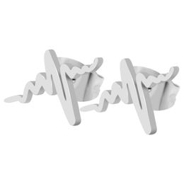 Adelia&acute;s Paar Ohrh&auml;nger ADELIA&acute;S "Ohrringe &ndash; Ohrstecker aus Edelstahl", Damen, Gr. Damen, Edelstahl, silber, Ohrringe, Ein Geschenk, das Freude macht