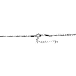 Adelia&acute;s Kette ohne Anh&auml;nger ADELIA&acute;S "Halskette &ndash; Kordelkette aus Edelstahl 50 cm", silber, Halsketten, Damen, 50cm, Edelstahl, Perfekt zum Verschenken an besondere Menschen