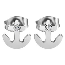 Adelia&acute;s Paar Ohrh&auml;nger ADELIA&acute;S "Ohrringe &ndash; Ohrstecker aus Edelstahl mit Strass Steinchen", Damen, Gr. Damen, Edelstahl, silber, Ohrringe, Ein Geschenk, das Freude macht