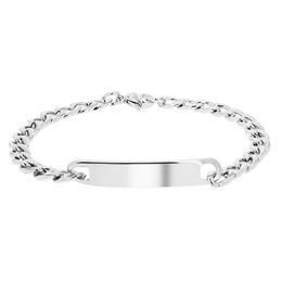 Adelia&acute;s Armband ADELIA&acute;S "Armband &ndash; Panzerarmband aus Edelstahl 18 cm", silber, Armb&auml;nder, Damen, 18cm, Edelstahl, Armband, Perfekt als Geschenk zum Valentinstag