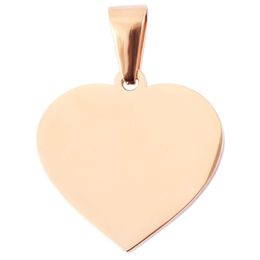 Adelia&acute;s Kettenanh&auml;nger ADELIA&acute;S "Anh&auml;nger &ndash; Herz Herzanh&auml;nger aus Edelstahl", gold, Schmuckanh&auml;nger, Damen, Edelstahl, Kettenanh&auml;nger, Perfekt zum Verschenken an besondere Menschen
