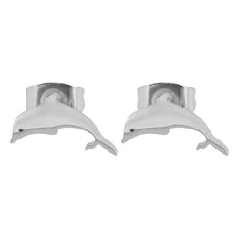 Adelia&acute;s Paar Ohrh&auml;nger ADELIA&acute;S "Ohrringe &ndash; Ohrstecker aus Edelstahl", Damen, Gr. Damen, Edelstahl, silber, Ohrringe, Ideal als Geschenk &ndash; dezent und elegant