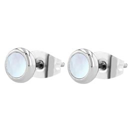 Adelia&acute;s Paar Ohrh&auml;nger ADELIA&acute;S "Ohrringe &ndash; Ohrstecker aus Edelstahl mit Perlmutt", Damen, Gr. Damen, Edelstahl, silber, Ohrringe, Ideal als Geschenk f&uuml;r besondere Anl&auml;sse