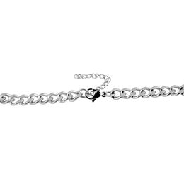 Adelia&acute;s Kette ohne Anh&auml;nger ADELIA&acute;S "Halskette &ndash; Panzerkette aus Edelstahl 50 cm", silber, Halsketten, Damen, 50cm, Edelstahl, Eine sch&ouml;ne Geschenkidee f&uuml;r jeden Anlass