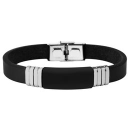 Adelia&acute;s Armband ADELIA&acute;S "Armband aus Leder 21 cm", schwarz, Armb&auml;nder, Damen, 21cm, Leder, Armband, Zum Verschenken &ndash; ideal zum einen besonderen Tag
