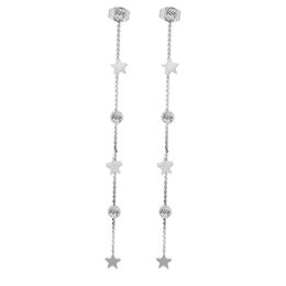Adelia&acute;s Paar Ohrh&auml;nger ADELIA&acute;S "Ohrringe &ndash; Ohrstecker aus Edelstahl mit Strass Steinchen", Damen, Gr. Damen, Edelstahl, silber, Ohrringe, Ideal zum Verschenken &ndash; schlicht und stilvoll