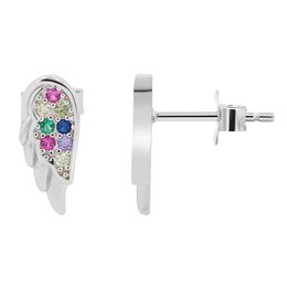 Adelia&acute;s Paar Ohrh&auml;nger ADELIA&acute;S "Ohrringe &ndash; Ohrstecker Fl&uuml;gel aus 925 Silber mit Zirkonia", Damen, Gr. Damen, Silber 925 (Sterlingsilber), silber, Ohrringe, Ein Geschenk, das Freude macht