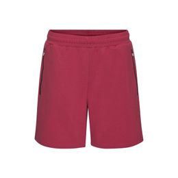 Sweatshorts Bench., Herren, Gr. L (52/54), N-Gr, bordeaux, angeraute Sweatware, Obermaterial: 50% Polyester, 45% Baumwolle, 5% Elasthan, kontrastfarbene Details, unifarben, kurz, Hosen Sweatshorts, mit Rei&szlig;verschlusstaschen