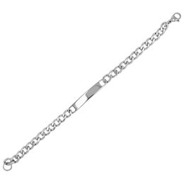 Adelia&acute;s Armband ADELIA&acute;S "Armband &ndash; Panzerarmband aus Edelstahl 21 cm", silber, Armb&auml;nder, Damen, 21cm, Edelstahl, Armband, Ideal zum Verschenken &ndash; schlicht und stilvoll