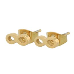 Adelia&acute;s Paar Ohrh&auml;nger ADELIA&acute;S "Ohrringe &ndash; Ohrstecker Unendlichkeitszeichen aus Edelstahl", Damen, Gr. Damen, Edelstahl, gold, Ohrringe, Eine sch&ouml;ne Geschenkidee f&uuml;r jeden Anlass