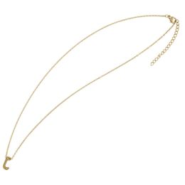 Adelia&acute;s Kette ohne Anh&auml;nger ADELIA&acute;S "Halskette &ndash; Buchstabe N aus Edelstahl 45+5", gold, Halsketten, Damen, 50cm, Edelstahl, Sch&ouml;ne Geschenkidee zum Jubil&auml;um