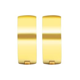 Adelia&acute;s Klappcreolen ADELIA&acute;S "Ohrringe &ndash; Klappcreole aus Edelstahl", Damen, Gr. Damen, Edelstahl, gold, Ohrringe Klappcreolen, Sch&ouml;ne Geschenkidee zum Valentinstag