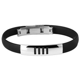 Adelia&acute;s Armreif ADELIA&acute;S "Armband &ndash; Armreif aus Kautschuk &Oslash; 6,5 cm cm", schwarz, Armb&auml;nder, Damen, 6,5cm, Kautschuk, Armreif, Ideal als Geschenk f&uuml;r besondere Anl&auml;sse