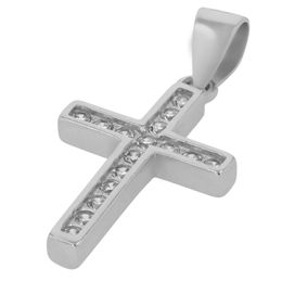 Adelia&acute;s Kettenanh&auml;nger ADELIA&acute;S "Anh&auml;nger &ndash; Kreuz Kreuzanh&auml;nger aus 925 Silber mit Zirkonia", silber, Schmuckanh&auml;nger, Damen, Silber 925 (Sterlingsilber), Kettenanh&auml;nger, Perfekt als Geschenk zum Jubil&auml;um