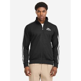 Trainingsjacke Lonsdale "HOLYAKE", Herren, Gr. 3XL, schwarz, wei&szlig;, Obermaterial: 100% Polyester, Jacken Trainingsjacke, f&uuml;r Erwachsene geeignet, mit geradem Rumpfabschluss