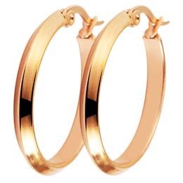 Adelia&acute;s Paar Creolen ADELIA&acute;S "Ohrringe &ndash; Creole aus Edelstahl", Damen, Gr. Damen, Edelstahl, gold, Ohrringe, Eine sch&ouml;ne Geschenkidee f&uuml;r jeden Anlass