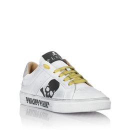 Sneaker Philipp Plein "Retrokickz", Herren, Gr. 35, Normalschaft, 01, wei&szlig;, Schuhe Sneaker