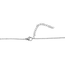 Adelia&acute;s Kette ohne Anh&auml;nger ADELIA&acute;S "Halskette &ndash; Ankerkette Kreuz aus Edelstahl 43 cm", silber, Halsketten, Damen, 43cm, Edelstahl, Perfekt als Geschenk zum Valentinstag