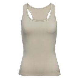 Sporttop ELBSAND, Damen, Gr. L, pastellgr&uuml;n, Obermaterial: 73% Polyamid, 27% Elasthan, unifarben, figurumspielend, eckiger Ausschnitt, Tops Sporttop, mit Markenlogo