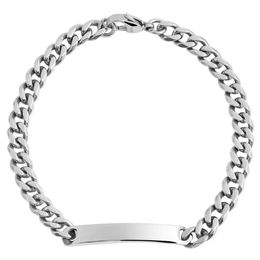 Adelia&acute;s Armband ADELIA&acute;S "Armband &ndash; Panzerarmband aus Edelstahl 21,5 cm", silber, Armb&auml;nder, Damen, 22cm, Edelstahl, Armband, Perfekt als Geschenk zum einfach so
