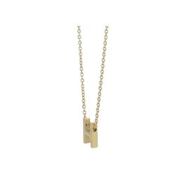 Adelia&acute;s Kette ohne Anh&auml;nger ADELIA&acute;S "Halskette &ndash; Buchstabe N aus Edelstahl 45+5", gold, Halsketten, Damen, 50cm, Edelstahl, Perfekt als Geschenk f&uuml;r besondere Menschen