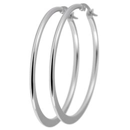 Adelia&acute;s Paar Creolen ADELIA&acute;S "Ohrringe &ndash; Creole aus Edelstahl", Damen, Gr. Damen, Edelstahl, silber, Ohrringe, Ein Geschenk, das Freude macht