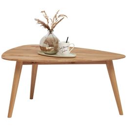 Couchtisch, Wildeiche, Holz, Wildeiche, massiv, oval, konisch, 60x44x90 cm, einfacher Aufbau, Wohnzimmer, Wohnzimmertische, Couchtische