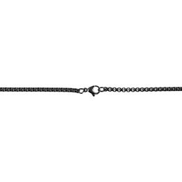 Adelia&acute;s Kette ohne Anh&auml;nger ADELIA&acute;S "Halskette mit Anh&auml;nger &ndash; Kreuz aus Edelstahl", schwarz, Halsketten, Damen, 61cm, Edelstahl, Sch&ouml;ne Geschenkidee zum einfach so