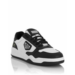 Sneaker Philipp Plein "Street", Herren, Gr. 36, Normalschaft, 0102, wei&szlig;, schwarz, Schuhe Sneaker