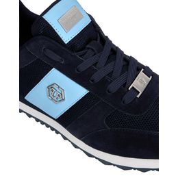 Sneaker Philipp Plein "Hexagon", Herren, Gr. 39, Normalschaft, 1407, dunkelblau, lightblau, Schuhe Sneaker