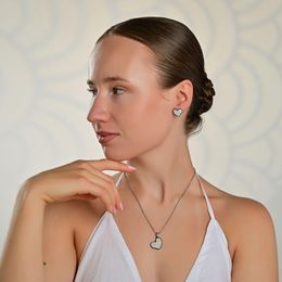Adelia&acute;s Kette ohne Anh&auml;nger ADELIA&acute;S "Halskette aus Edelstahl mit Perlmutt 45+5", silber, Halsketten, Damen, 50cm, Edelstahl, Perfekt als Geschenk zum einfach so