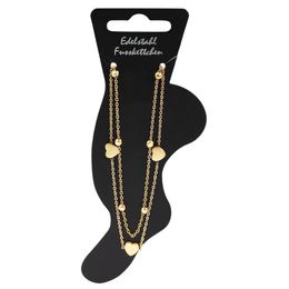 Adelia&acute;s Armband ADELIA&acute;S "Armband &ndash; Herz aus Edelstahl 22,5 cm", gold, Armb&auml;nder, Damen, 22cm, Edelstahl, Armband, Perfekt als Geschenk f&uuml;r besondere Menschen