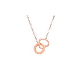 Adelia&acute;s Kette ohne Anh&auml;nger ADELIA&acute;S "Halskette mit Anh&auml;nger &ndash; Herz aus Edelstahl", gold, Halsketten, Damen, 43cm, Edelstahl, Zum Verschenken an Menschen, die Ihnen am Herzen liegen