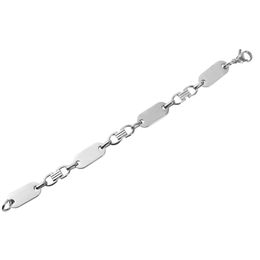 Adelia&acute;s Armband ADELIA&acute;S "Armband aus Edelstahl 21 cm", silber, Armb&auml;nder, Damen, 21cm, Edelstahl, Armband, Sch&ouml;ne Geschenkidee zum Muttertag