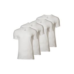T-Shirt Gant "T-Shirt V-NECK T-SHIRT 4-PACK 4er Pack", Herren, Gr. L, wei&szlig;, Obermaterial: 100% Baumwolle CO., Shirts T-Shirt
