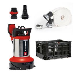 Schmutzwasserpumpe Einhell "Flutset GE-DP 7535 N LL", schwarz (schwarz, rot), B:24cm H:42cm L:24,5cm, Pumpen