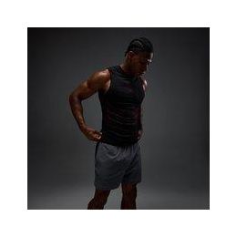 Myprotein MP Herren Hero Muscle Fit Nahtloses Tank-Top - Vintage-Schwarz/Hero Red - XS