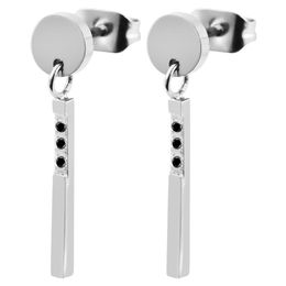 Adelia&acute;s Kettenanh&auml;nger ADELIA&acute;S "Anh&auml;nger &ndash; Anh&auml;nger aus Edelstahl mit Strass Steinchen", silber, Schmuckanh&auml;nger, Damen, Edelstahl, Kettenanh&auml;nger, Zum Verschenken an Menschen, die Ihnen am Herzen liegen