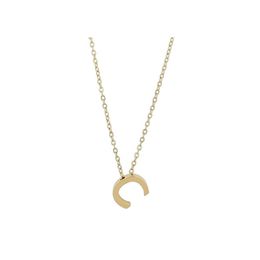 Adelia&acute;s Kette ohne Anh&auml;nger ADELIA&acute;S "Halskette &ndash; Buchstabe N aus Edelstahl 45+5", gold, Halsketten, Damen, 50cm, Edelstahl, Zum Verschenken &ndash; ideal zum Jubil&auml;um