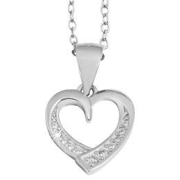 Adelia&acute;s Kettenanh&auml;nger ADELIA&acute;S "Anh&auml;nger &ndash; Herzanh&auml;nger aus 925 Silber mit Zirkonia", silber, Schmuckanh&auml;nger, Damen, Silber 925 (Sterlingsilber), Kettenanh&auml;nger, Perfekt als Geschenk f&uuml;r besondere Menschen