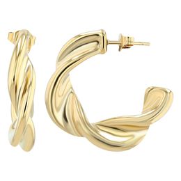 Adelia&acute;s Paar Creolen ADELIA&acute;S "Ohrringe &ndash; Creole aus Edelstahl", Damen, Gr. Damen, Edelstahl, gold, Ohrringe, Zum Verschenken &ndash; passend f&uuml;r viele Anl&auml;sse