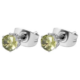 Adelia&acute;s Paar Ohrh&auml;nger ADELIA&acute;S "Ohrringe &ndash; Ohrstecker aus Edelstahl mit Zirkonia", Damen, Gr. Damen, Edelstahl, silber, Ohrringe, Perfekt zum Verschenken an besondere Menschen